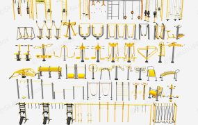 Exercise Machine SketchUp 3D Model .skp File Download - SketchupBox