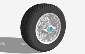 Wheel SketchUp 3D Model .skp File Download - SketchupBox