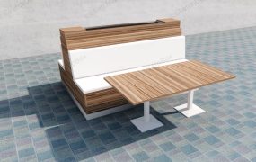 Restaurant Booths SketchUp 3D Model .skp File Download - SketchupBox